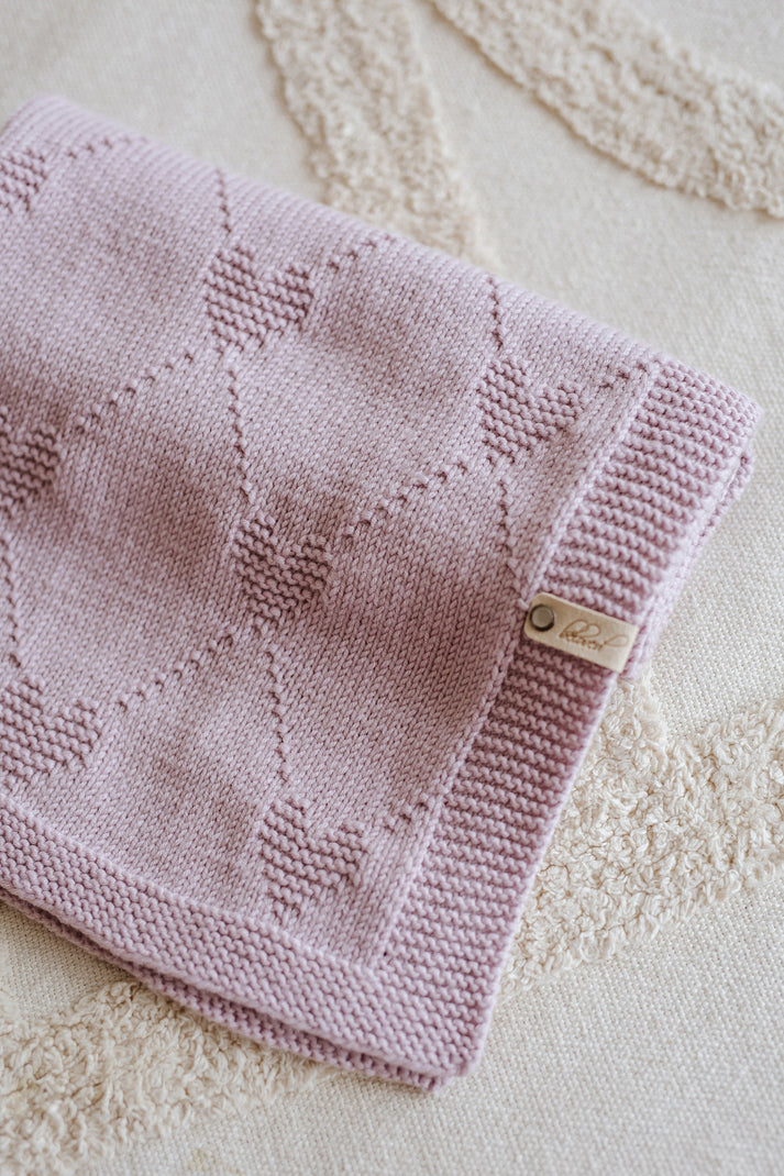 Heart Baby Blanket Knitting Pattern – AllKnittings